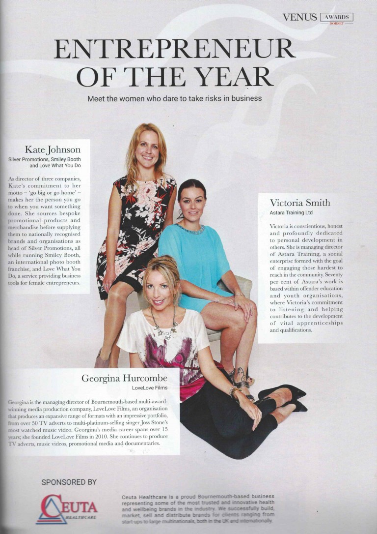 LoveLove Films | LoveLove MD Georgina Hurcombe Wins Entrepreneur of the ...